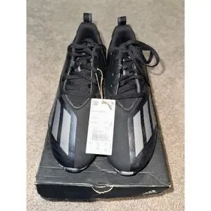 adidas | Shoes | Adidas Adizero Spark Md Football Cleats Black Silver ...